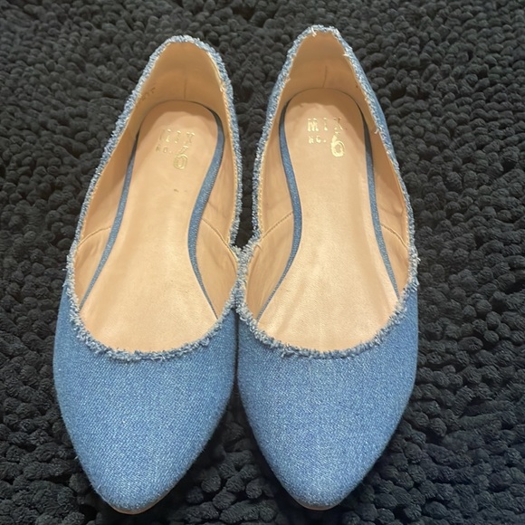 Mix No. 6 | Shoes | Denim Blue Ballet Flat Skimmers By Mix No 6 | Poshmark
